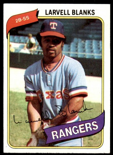 1980 TOPPS LARVELL BLANKS . TEXAS RANGERS #656 | eBay