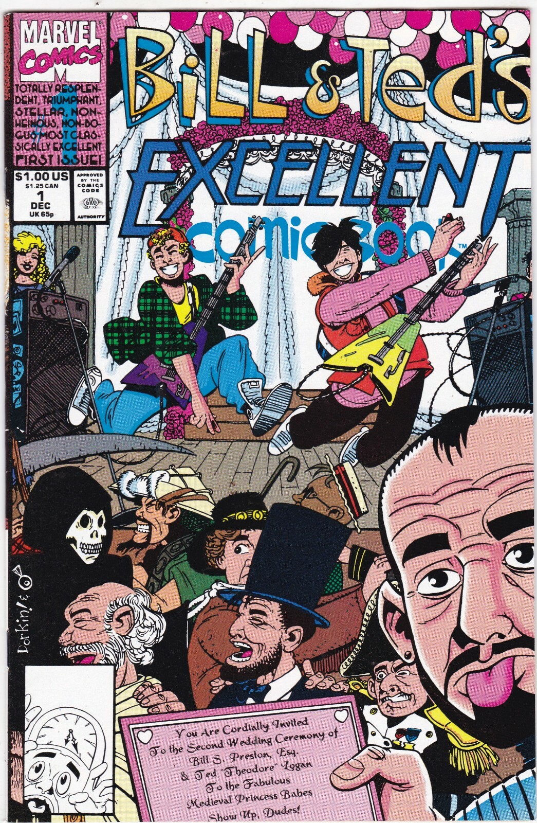 Bill and Ted's Excellent Comic Book #1 1991 VF/NM MARVEL COMICS | eBay