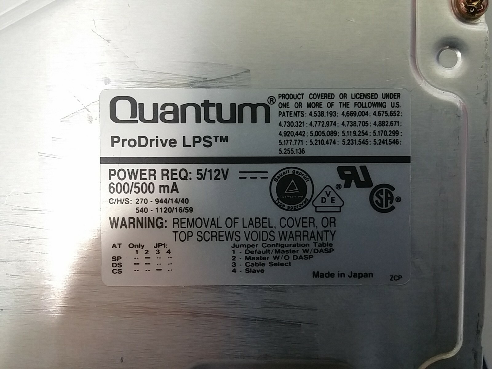 402-0501// QUANTUM PRODRIVE LPS DRIVER [USED/FAST] | eBay