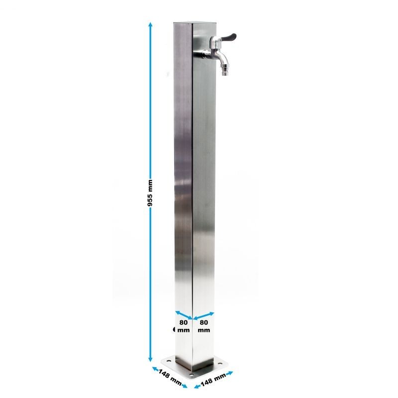 Stainless Steel Water Dispenser Column | 95cm | Tap & Hose Connector | eBay