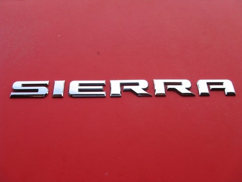 2007-2018 GMC SIERRA LEFT RIGHT SIDE CHROME EMBLEM LOGO BADGE SIGN ...