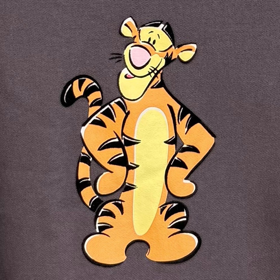Vintage Disney Store Tigger Crewneck Sweatshirt XL Gray | eBay