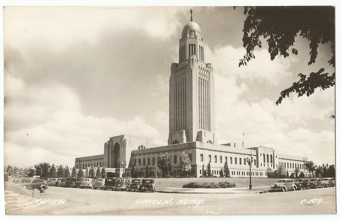 Lincoln Nebraska NE ~ State Capitol Building RPPC Real Photo Postcard ...