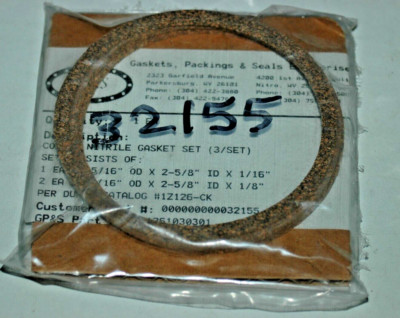 GASKET, BRG, COVER (CORK) SZ 1-1/2 F/DURCO PUMP ANSI#AA SEAL 1-1/2 X ...