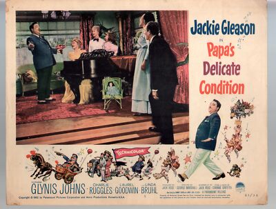 Lobby Card: Papa's Delicate Conditon-Jackie Gleason-Glynis Johns-11x14 ...