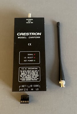 CRESTRON CNRFGWA WIRELESS RF GATEWAY RECEIVER 433MHz w/Antenna | eBay