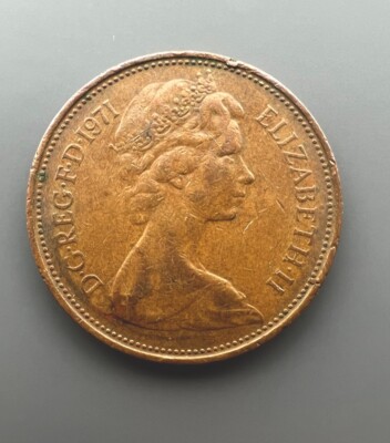 VERY RARE 2 penny Fist edition 1971 (Collectible Coin) | eBay