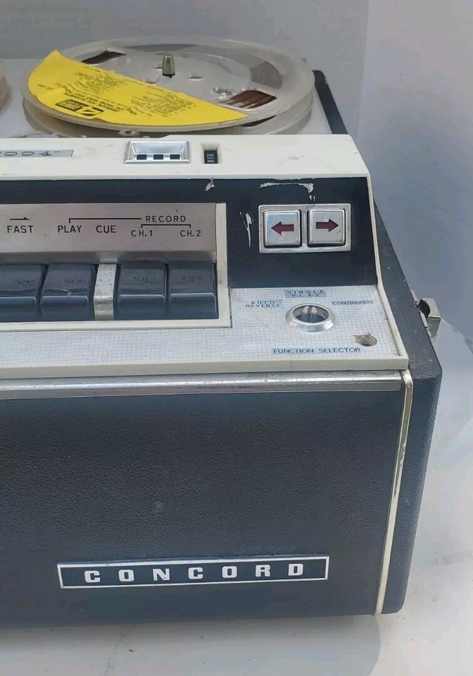 Vintage Concord Model 994/990 Reel To Reel Tape Recorder And Player ...