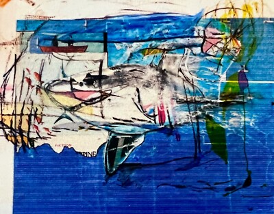 Shark Woman Ocean Ship Collage by Steven Tannenbaum - Fine Art Print | eBay