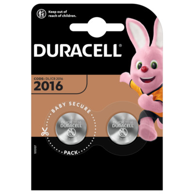 6 x Duracell CR2016 3V Lithium Coin Cell Batteries 2016 DL2016 BR2016 ...