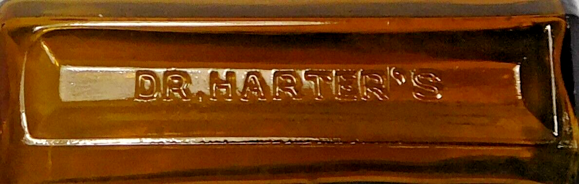 c1900 ANTIQUE AMBER MEDICINE BOTTLE~ DR. HARTER'S IRON TONIC | eBay