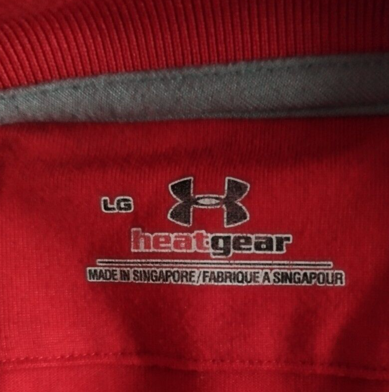 Under Armour Heat Gear Men's Classic Polo Shirt Short Sleeve Red Size ...