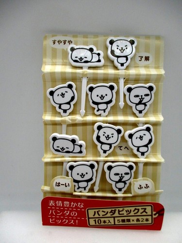 Japanese Food Picks Panda 6pcs For Lunch Box Bento KAWAII!! | eBay