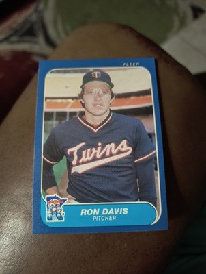 RON DAVIS 1986 FLEER #390 FREE SHIPPING | eBay