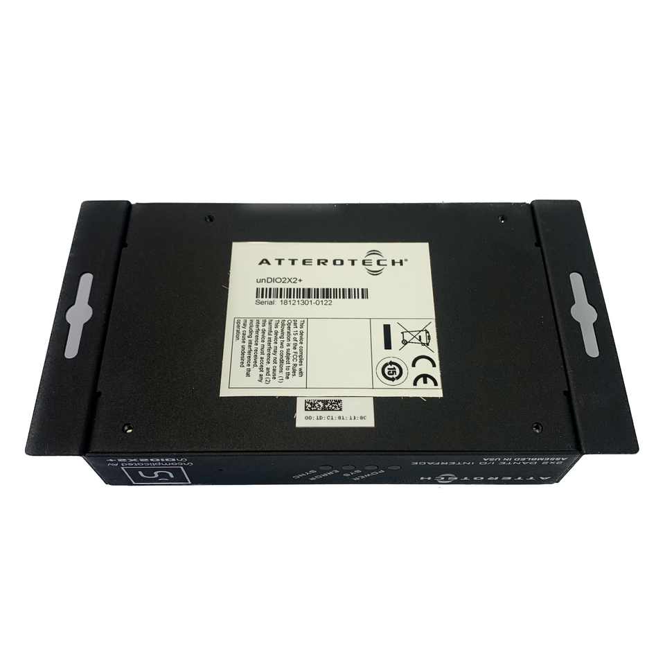 QSC Attero Tech unDIO2X2+ 2 x 2 Dante Audio Interface 2x2-Channel ...