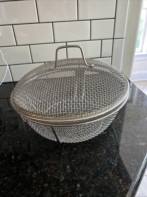 Deep Fry Basket/ Steamer Metal With Lid | eBay Australia