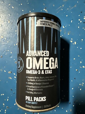 Omega, Animal Omega universal nutrition The Essential EFA Stack, 30 ...