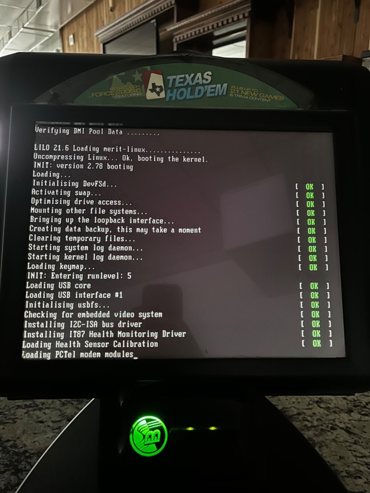 Merit Megatouch Force EVO 2008 Multi Game Touchscreen Countertop Coin W ...