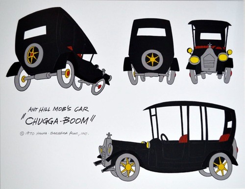 WACKY RACES / ANT HILL MOB - CHUGGA-BOOM CAR Model Sheet PRINT Hanna ...