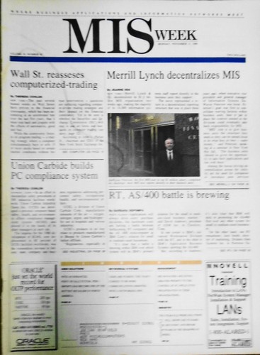 MIS Week, November 13, 1989 - Wall Street reassesses computerized ...