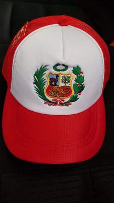 Peru Hat Gorro and Peruvian shield different models - Gorras alusivas ...