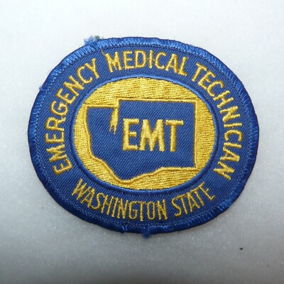 Original Washington State Emergency Medical Technician Blue Sleeve ...