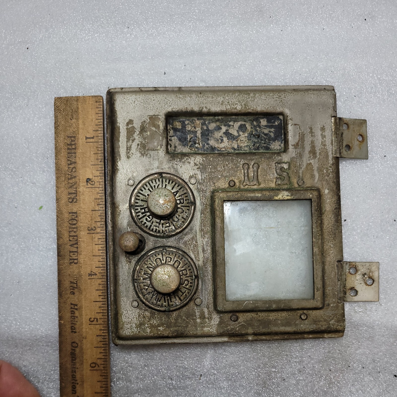 Post Office Lock Box Door 1886 Keyless U.S. Combination #2 size | eBay