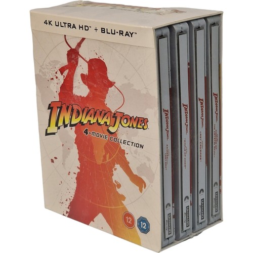 Indiana Jones: 4-Movie Collection 4K Blu-Ray Zavvi Exclusive Zone Free ...
