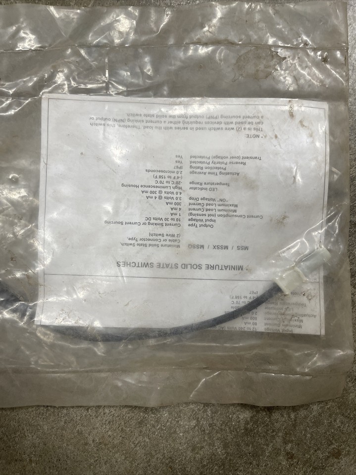 BIMBA TRD MANUFACTURING, INC. MSSQ 2-WIRE SOLID STATE SWITCH QUICK ...