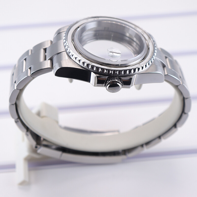 40mm Modified GMT watch case strap Sapphire Glass stainless steel ...