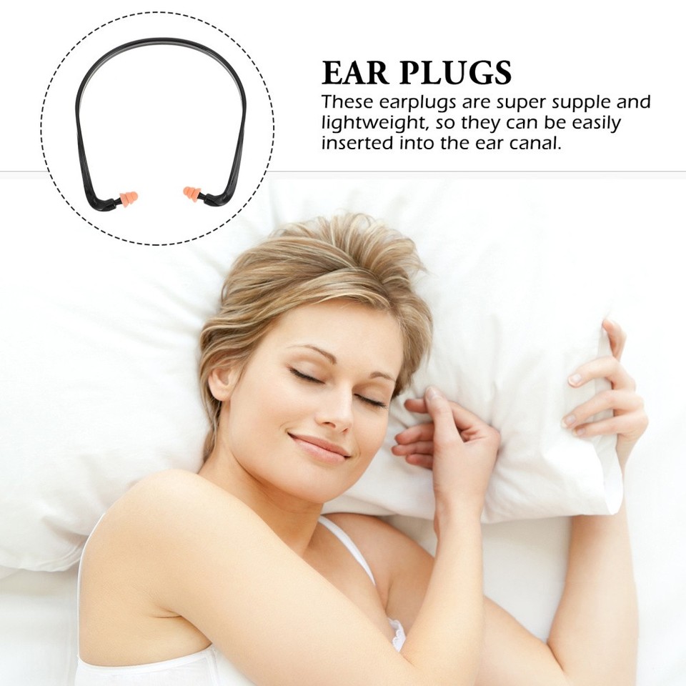 10 Pcs Protective Noise Reducing Silicone Ear Plugs Banded for Sleeping ...