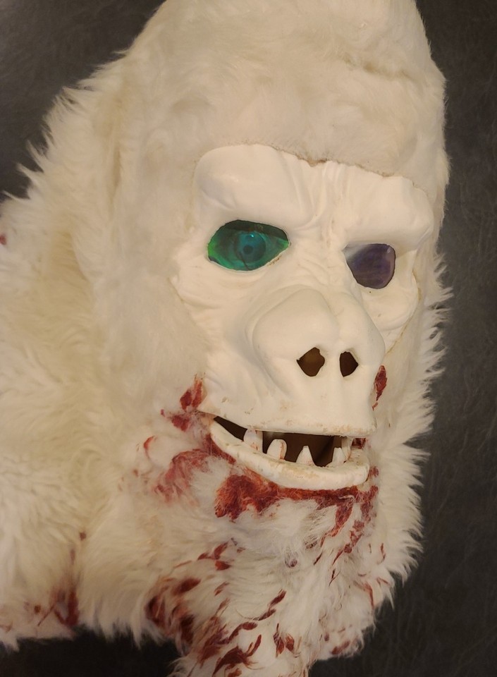 Bloody White Gorilla Mask / Yeti with holographic eyes circa 2008 | eBay