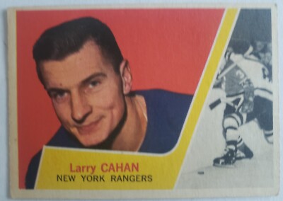 1963-64 TOPPS NHL HOCKEY CARD LARRY CAHAN #51 NEW YORK RANGERS EX+ ...