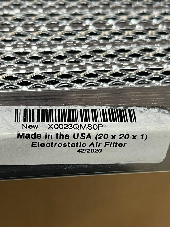 Trophy Air Washable Electrostatic Metal HVAC Furnace Air Filter 20x20x1 ...