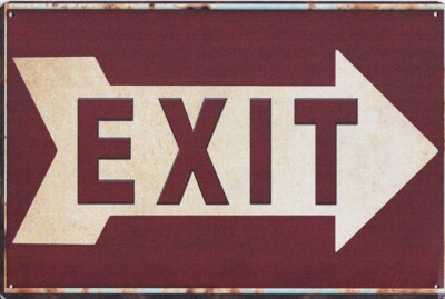 Schild exit Blechschild Versand aus Deutschland 30 x 20 cm 2337 | eBay.de