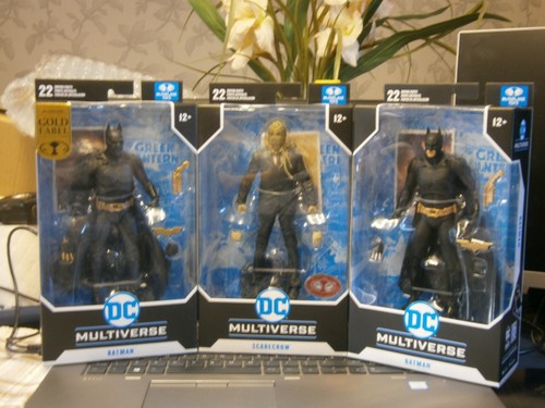 DC Multiverse Mcfarlane Batman Begins Batman, Scarecrow & Batman Fear ...