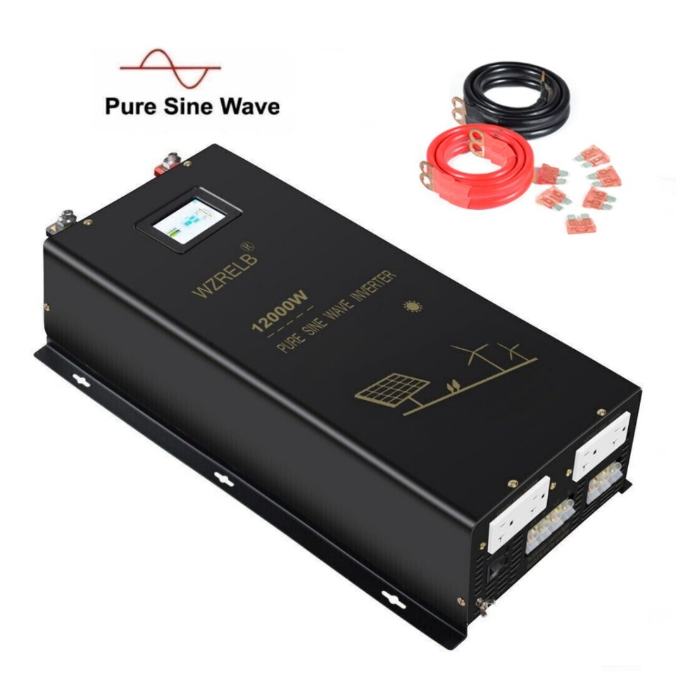 Pure Sine Wave Inverter 12000W 60V to 120V 240V Split Phase Solar Home ...