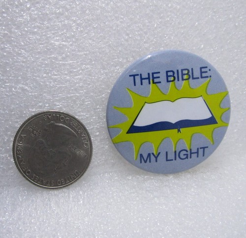 The Bible: My Light Button Pin | eBay