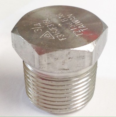 F316/ 316L STAINLESS STEEL HEX HEAD PLUG 1" NPT T2130 B16 | eBay