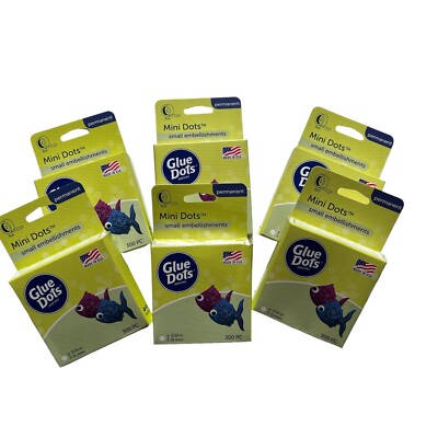 BULK 6 Pack Glue Dots Mini Dot Roll Adhesive 3/16" 300 dots per pack | eBay