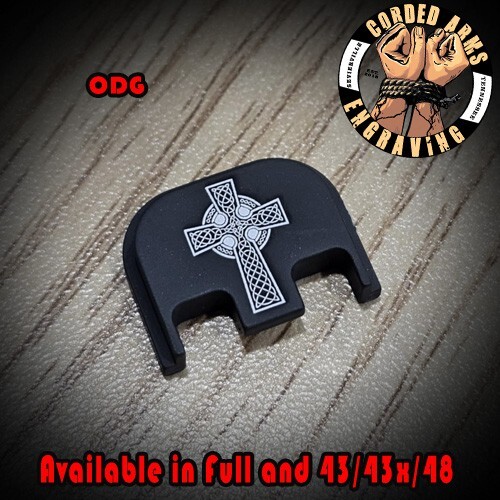 Celtic Cross - Glock Rear Slide Plate Back Plate for Full Sized Glocks ...