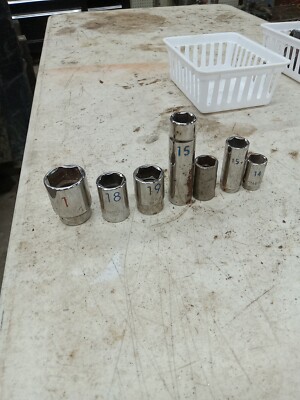 MATCO TOOLS ''USA'' 7 PIECE 2 3/8'', & 5 1/2'' DRIVE SAE/METRIC SOCKET ...