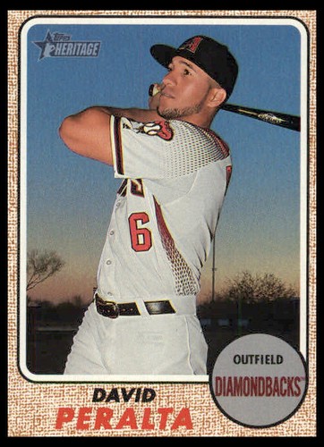 2017 Topps Heritage #633a David Peralta Arizona Diamondbacks | eBay