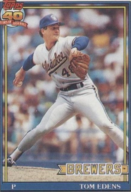 1991 Topps - #118 Tom Edens (RC) for sale online | eBay