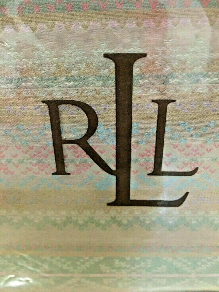 Ralph Lauren Inverness Fairisle Beige Cotton Blend Queen Duvet, New ...