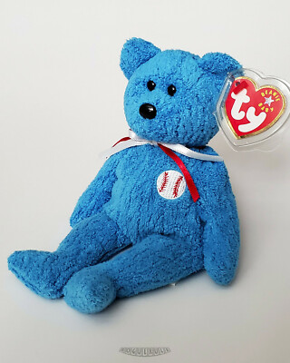 🚦Ty Beanie Baby/Babies ADDISON Baseball Bear - NEW - MWMT | eBay