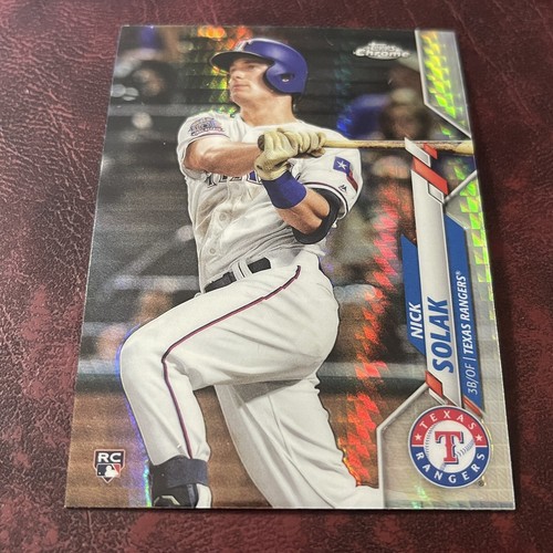 2020 Topps Chrome Set NICK SOLAK ROOKIE PRISM REFRACTOR PARALLEL #33 ...