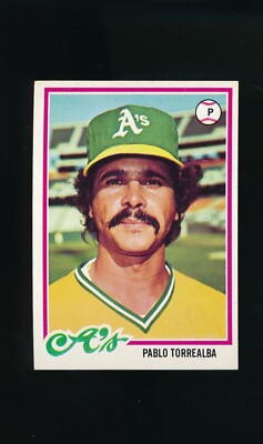 1978 Topps #78 Pablo Torrealba * Pitcher * Oakland Athletics * NM * | eBay