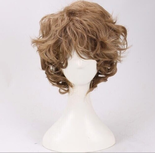 Bilbo Baggins Cosplay Wig Frodo Men Short Brown Synthetic Natural Full ...