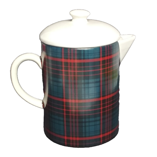 Hearth & Hand Magnolia Coffee Pot Teapot Plaid Stoneware Pitcher Server ...